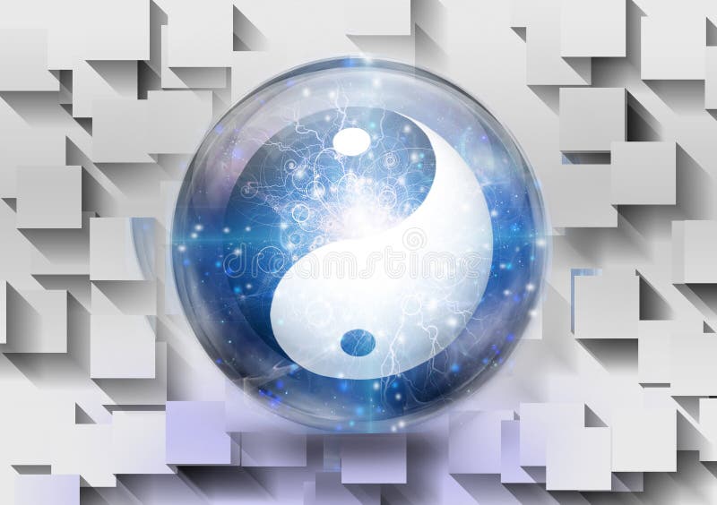 Yin Yang stock illustration. Illustration of abstract - 109685552