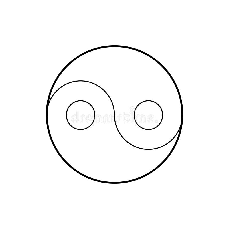 Yin Yang Symbol Icon, Outline Style Stock Vector - Illustration of ... Yin Yang Symbol Icon, Outline Style Stock Vector - Illustration of ...