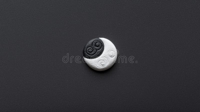 Yin and Yang Symbol stock image. Image of symmetrical - 376305891