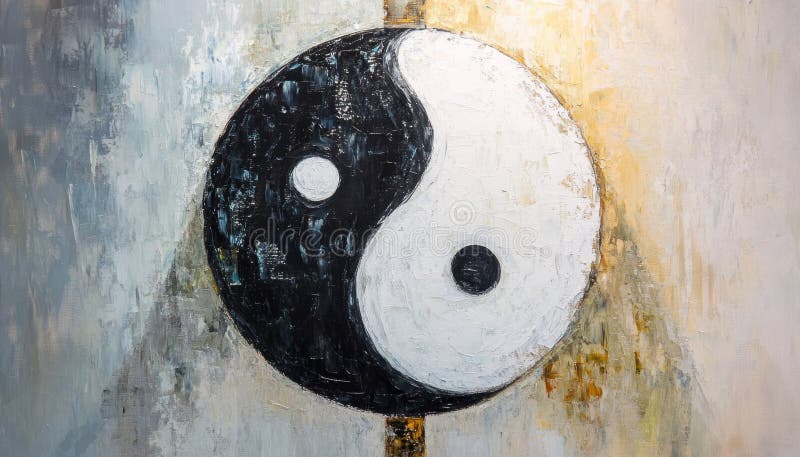 Yin Yang Symbol Painting Representing Balance and Harmony Stock Image ... Yin Yang Symbol Painting Representing Balance and Harmony Stock Image ...