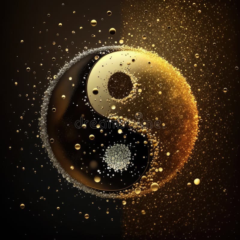 Yin Yang Symbol. Generative AI Stock Illustration - Illustration of ...