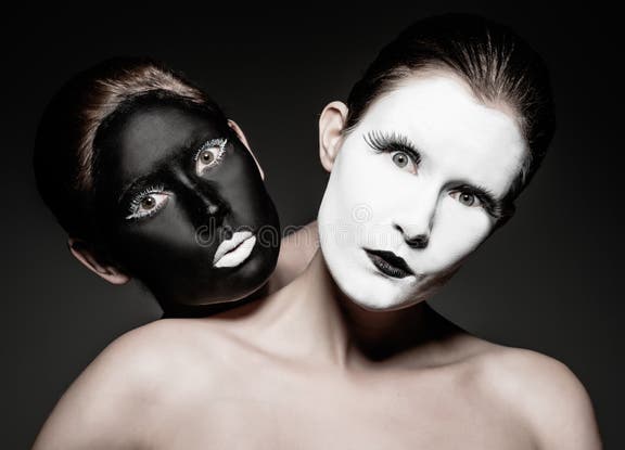 Yin yang twins stock photo. Image of young, white, creative - 27747774