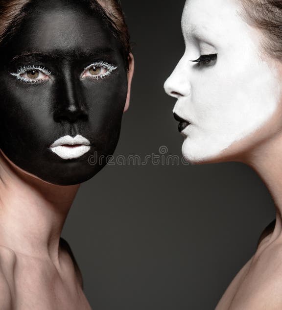 Yin yang twins stock photo. Image of professional, portrait - 27747978