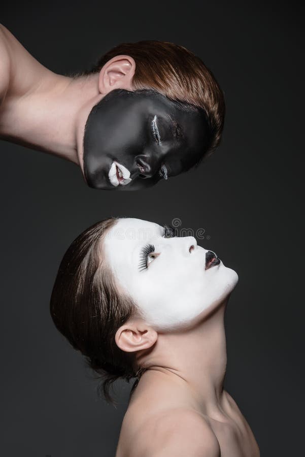 Yin yang twins stock image. Image of model, posing, stunning - 27934725
