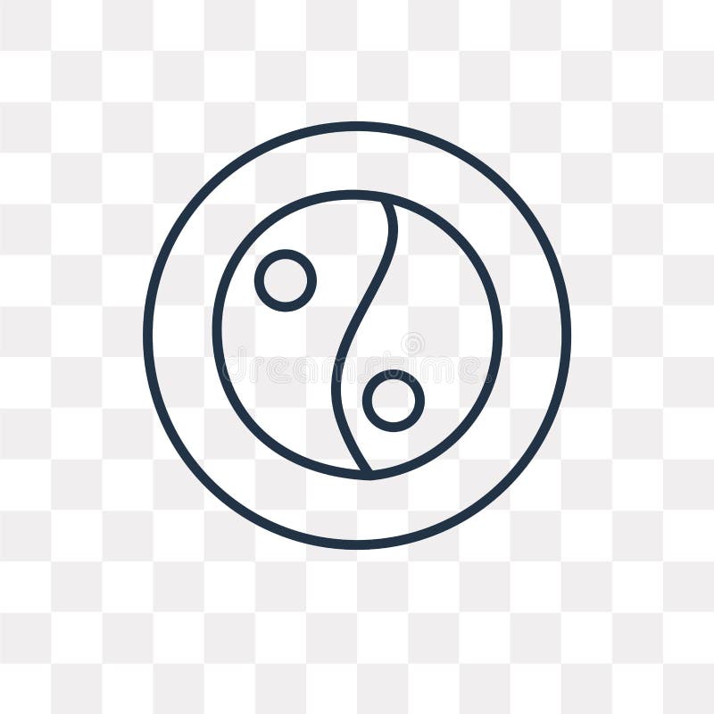 Yin Yang Vector Icon Isolated on Transparent Background, Linear Stock ... Yin Yang Vector Icon Isolated on Transparent Background, Linear Stock ...