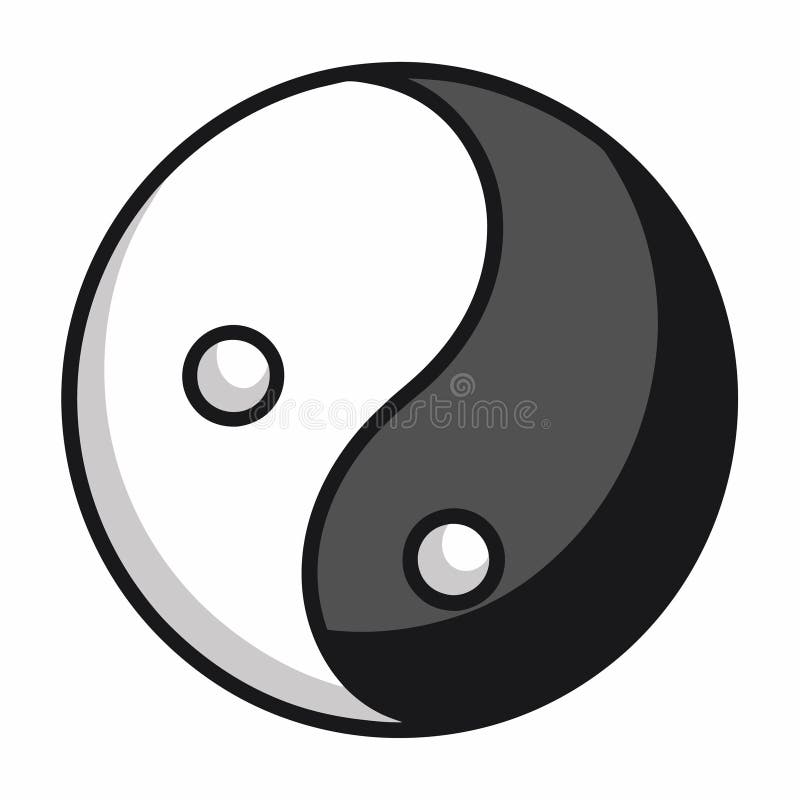 Yin and Yang: Visualization of Dualism in Vector Stock Vector ...