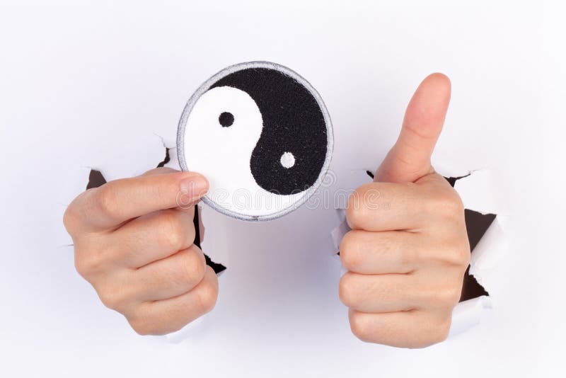 Yin and Yang stock image. Image of break, isolated, finger - 60540037