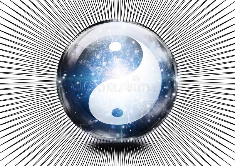 Yin Yang stock illustration. Illustration of light, abstract - 148856161
