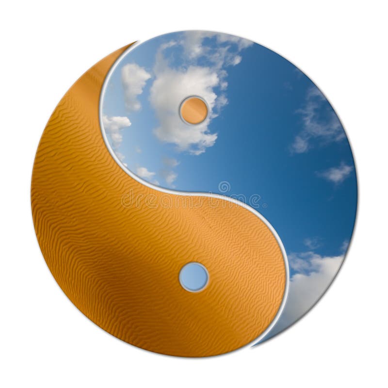 Yin Yang stock illustration. Illustration of metaphor - 4243141