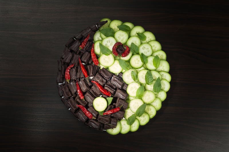 Yin Yang food stock image. Image of asian, philosophy - 5155591