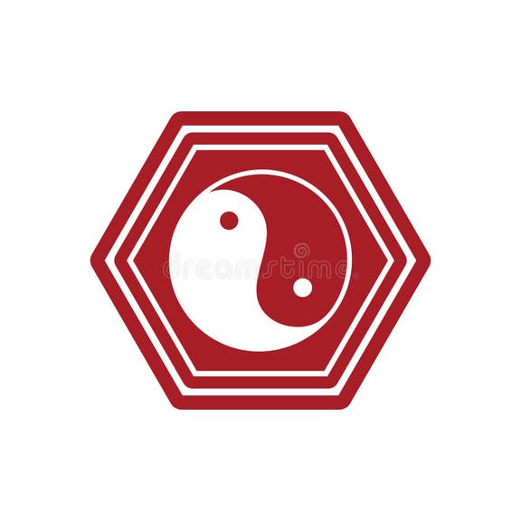 Ying Yang Ball. Vector Illustration Decorative Background Design Stock ...