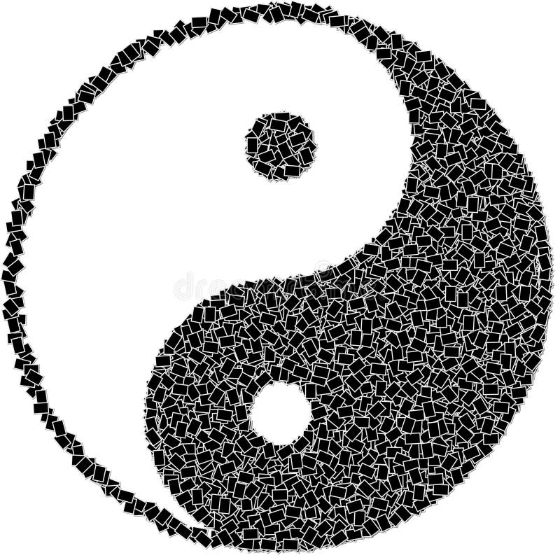 Ying yang symbol stock illustration. Illustration of symbol - 21594133