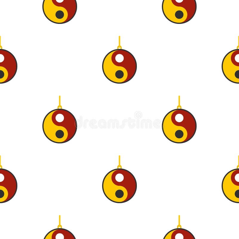 Yin Yang Symbol Taoism Pattern Seamless Stock Vector - Illustration of ...