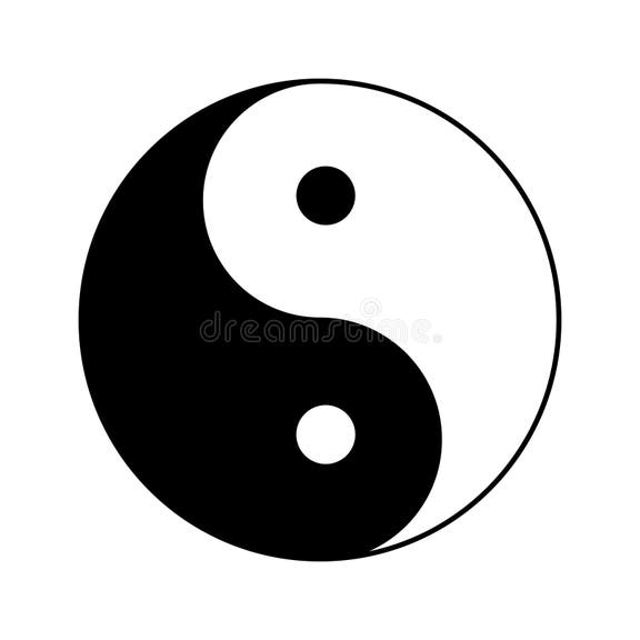 Ying Yang Vector Illustration Stock Vector - Illustration of abstract ...