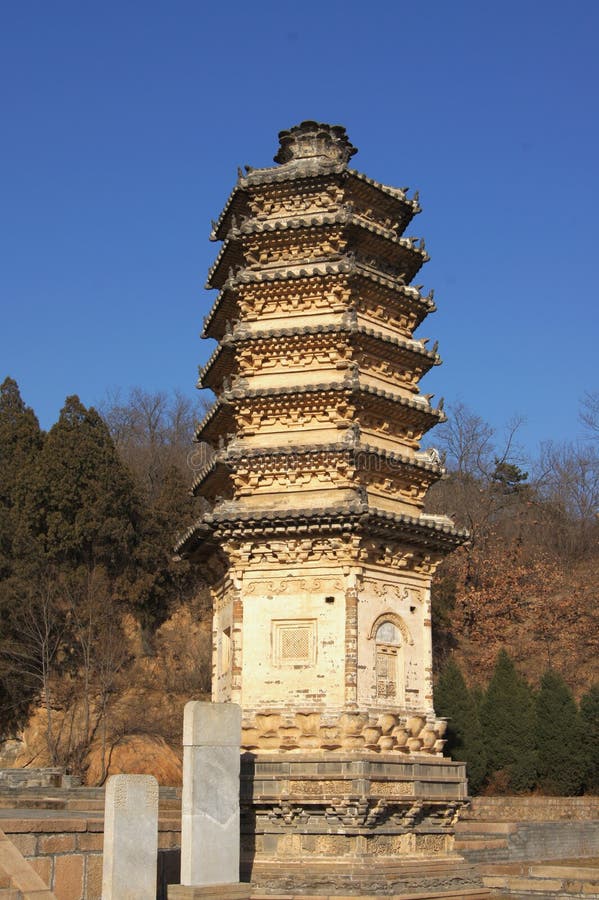 Yinshan Pagodas 11 stock photo. Image of ancient, china - 12084804