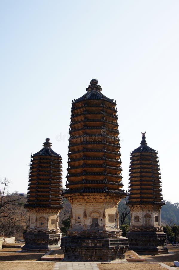 Yinshan Pagodas 6 stock image. Image of religion, beijing - 12084785