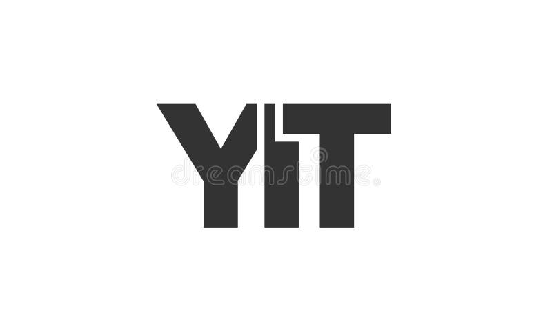 YIT Logo Design Template with Strong and Modern Bold Text. Initial ...
