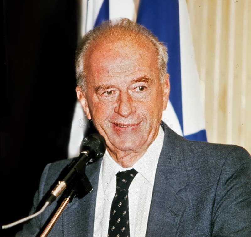 Yitzhak Rabin foto de archivo editorial. Imagen de separado - 110984633
