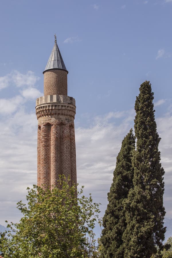 Moschee Yivli Minare in Antalya Stockbild - Bild von gebäude ...