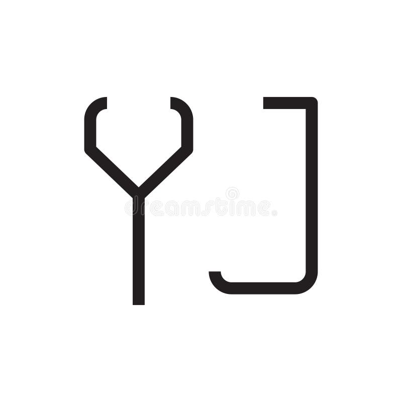 Yj Initial Letter Vector Logo Icon Stock Vector - Illustration of ...
