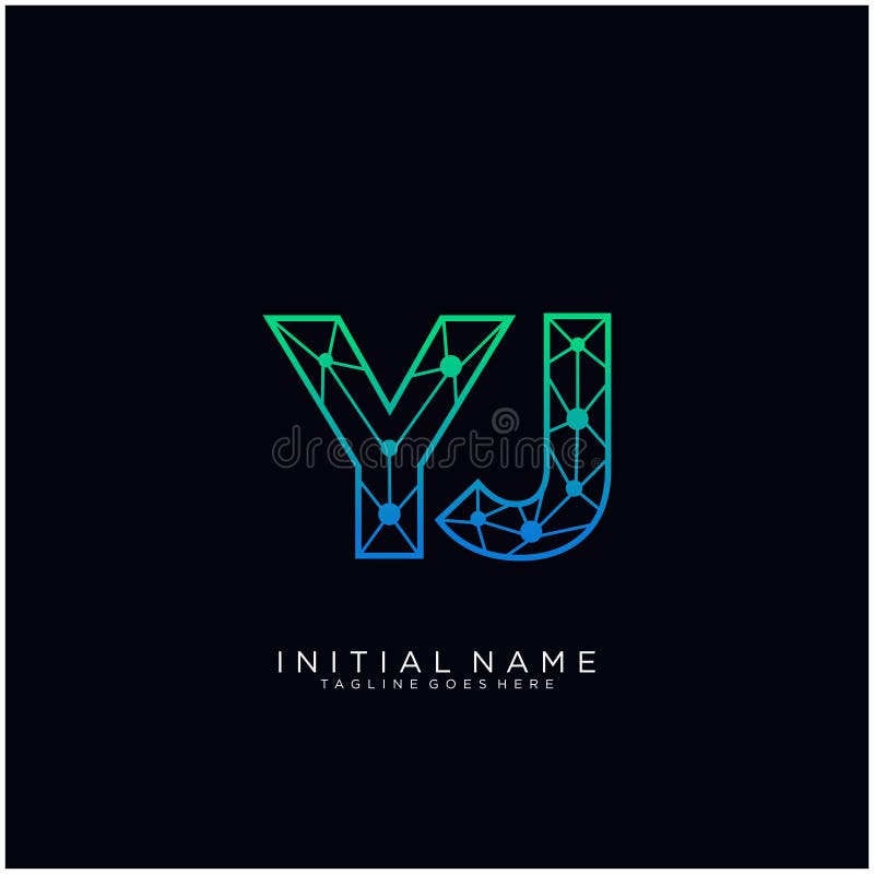 YJ Letter Logo Icon Design Template Elements Stock Vector ...