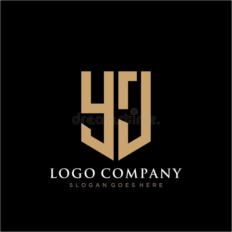 YJ Letter Logo Icon Design Template Elements Stock Vector ...