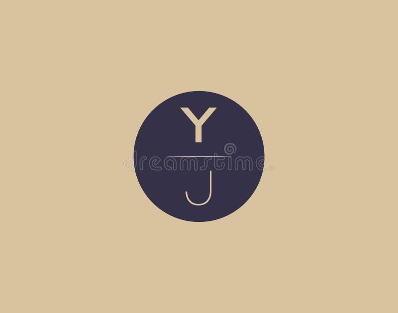 YJ Letter Modern Elegant Logo Design Vector Images Stock Vector ...