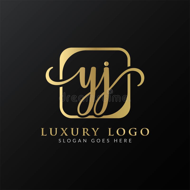 YJ Logo Design Vector Template. Initial Luxury Letter YJ Vector ...