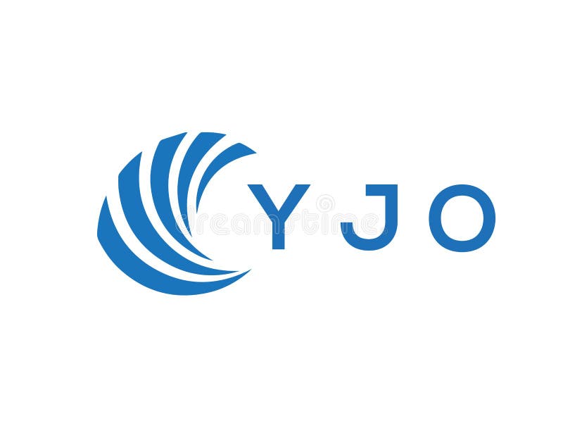 YJO Letter Logo Design on White Background. YJO Creative Circle Letter ...