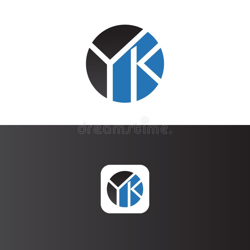 YK Letter Logo Design Template Vector Stock Vector - Illustration of ...