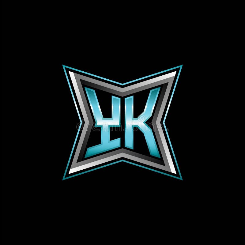 YK Logo Monogram Geometric Modern Design Stock Vector - Illustration of ...