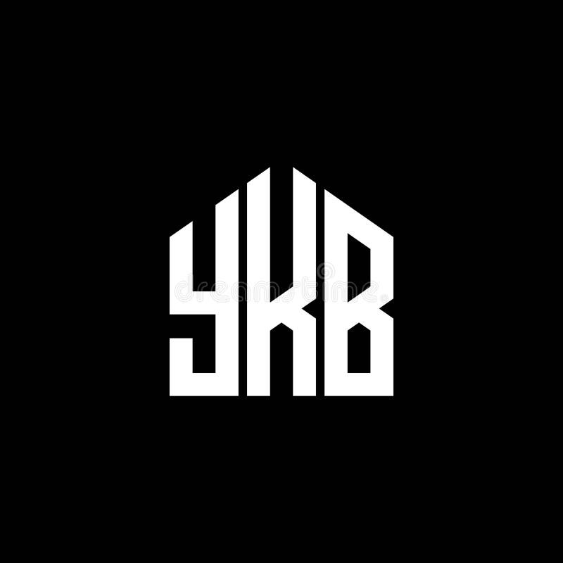 YKB Letter Logo Design on BLACK Background. YKB Creative Initials ...