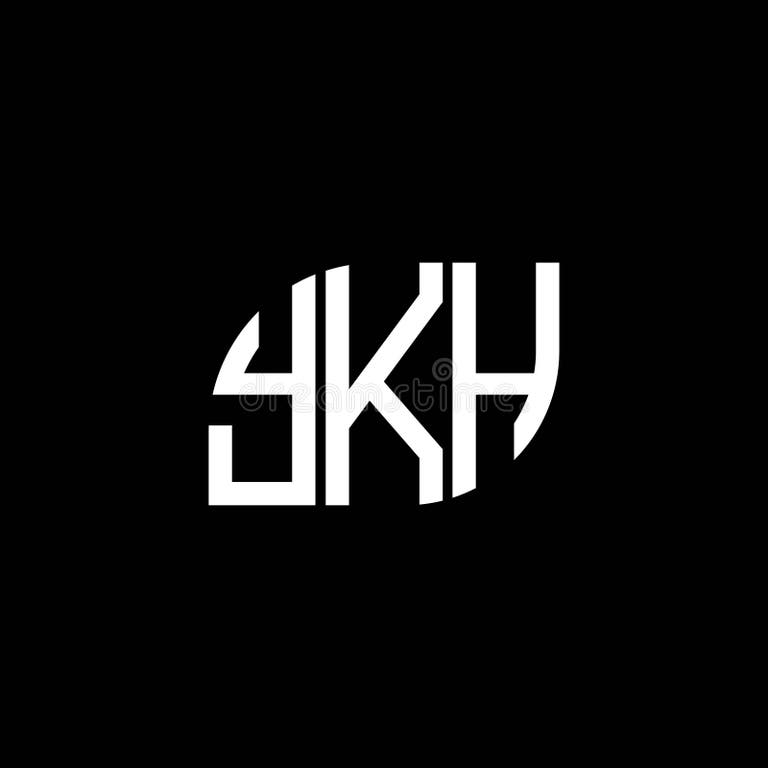 YKH Letter Logo Design on White Background. YKH Creative Initials ...