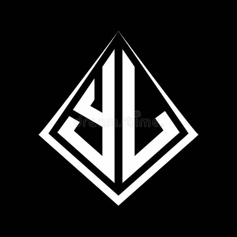 YL Logo Letters Monogram with Prisma Shape Design Template Stock Vector ...