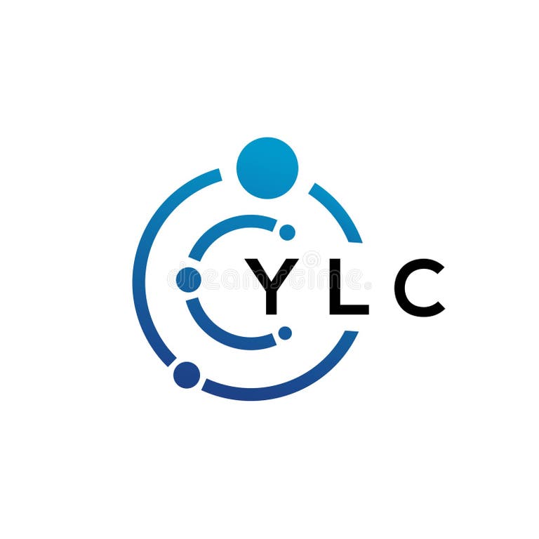 YLC Letter Technology Logo Design on White Background. YLC Creative ...