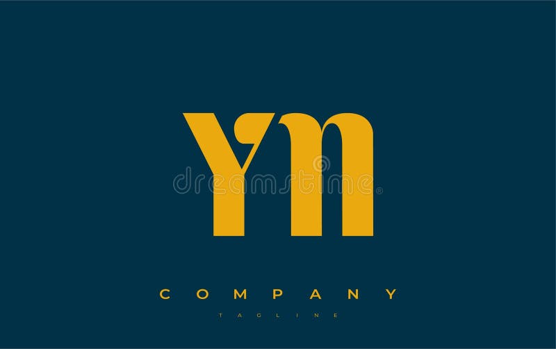 YM Abstract Geometric Logo Design Stock Illustration - Illustration of ...