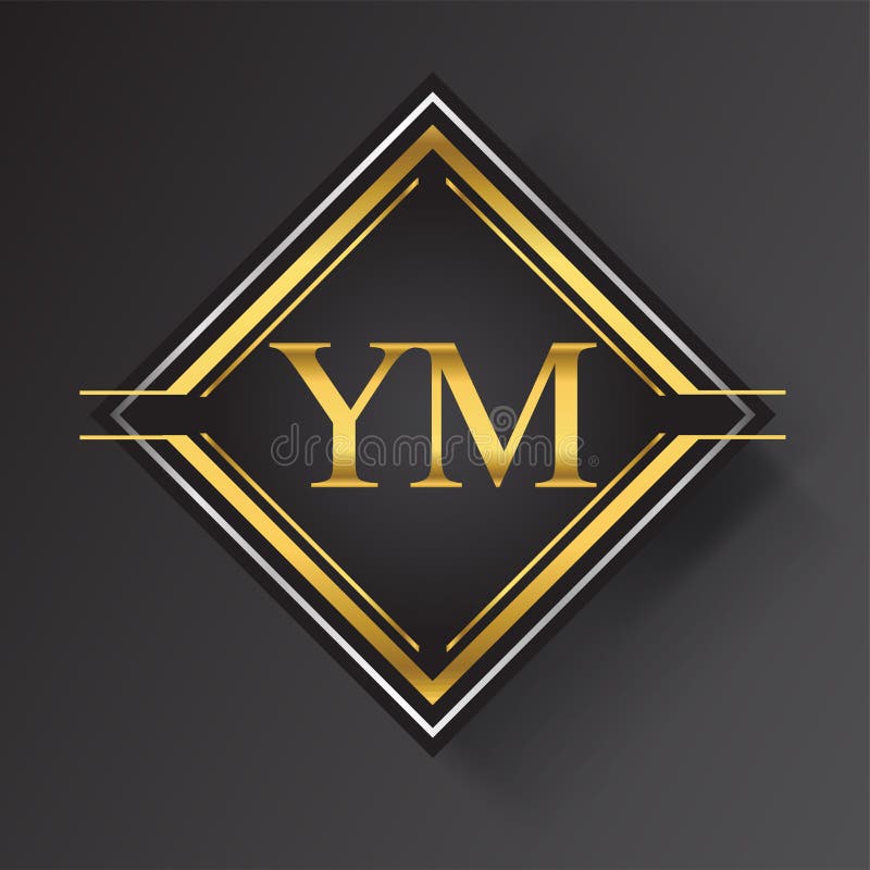 Ym Letter Logo Design Stock Illustrations – 709 Ym Letter Logo Design ...