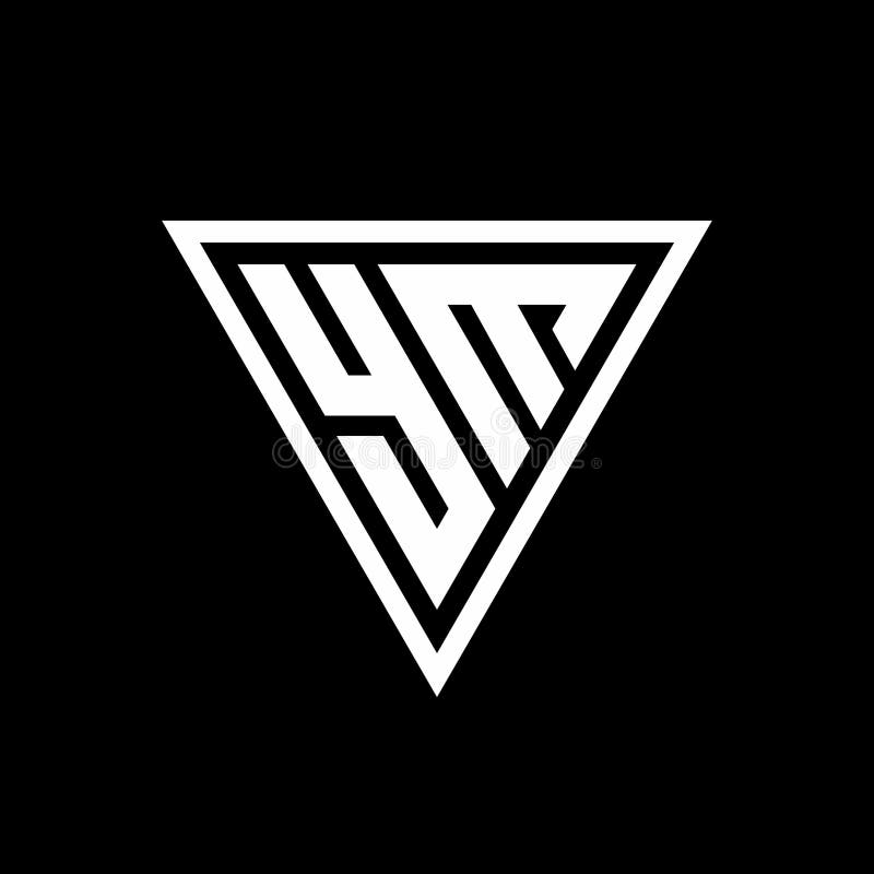 YM Logo Monogram with Triangle Shape Designs Template Stock Vector ...