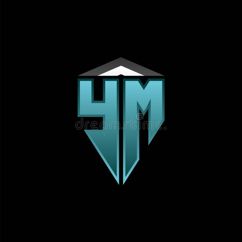YM Logo Shield Blue Light Style Design Stock Vector - Illustration of ... YM Logo Shield Blue Light Style Design Stock Vector - Illustration of ...