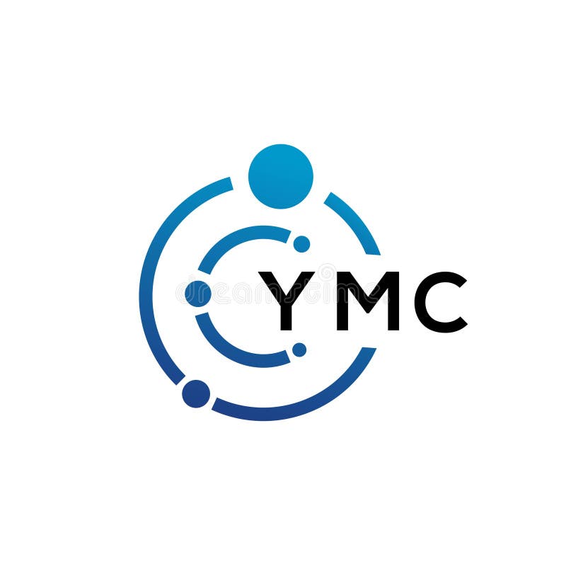 YMC Letter Technology Logo Design on White Background. YMC Creative ...