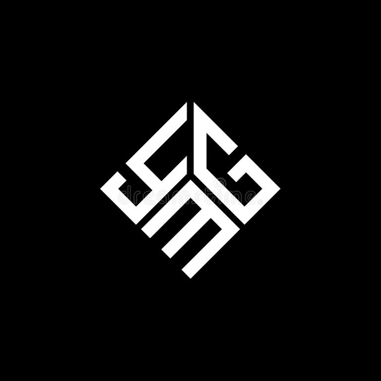 YMG Letter Logo Design on Black Background. YMG Creative Initials ...