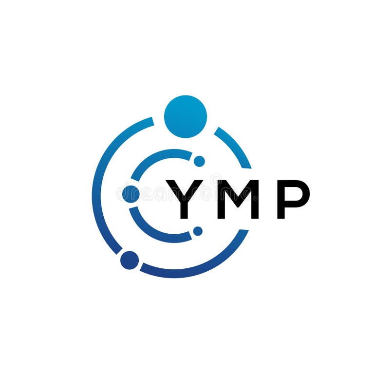 YMP Letter Technology Logo Design on White Background. YMP Creative ...