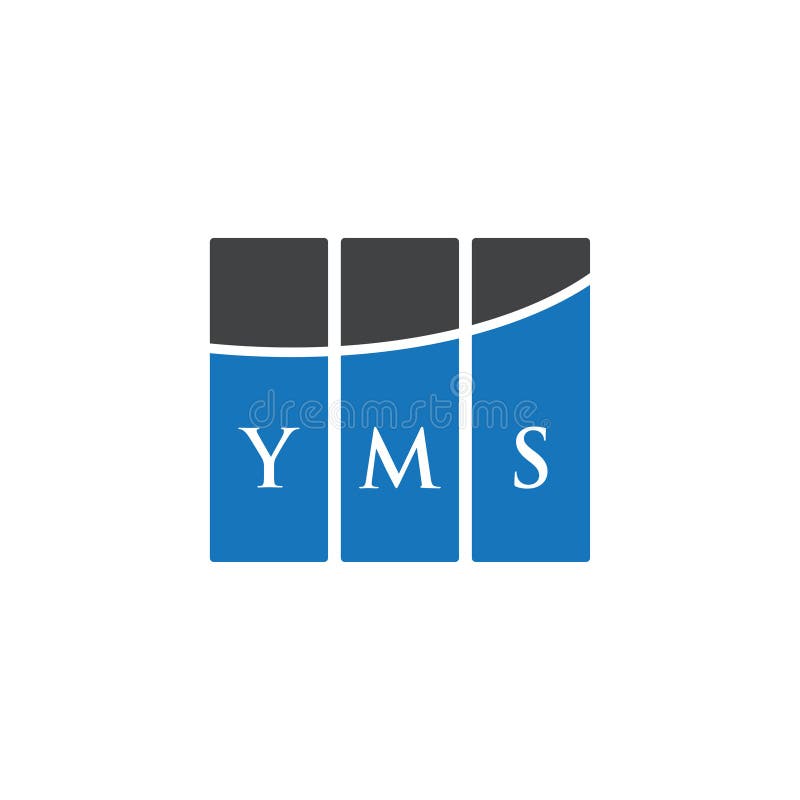 YMS Letter Logo Design on White Background. YMS Creative Initials ...