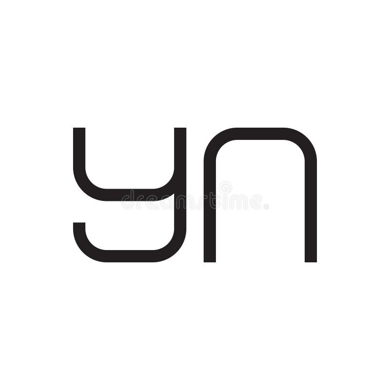 Yn Initial Letter Vector Logo Icon Stock Vector - Illustration of ...