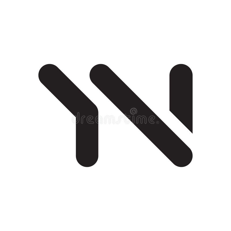 Yn Initial Letter Vector Logo Icon Stock Vector - Illustration of ...
