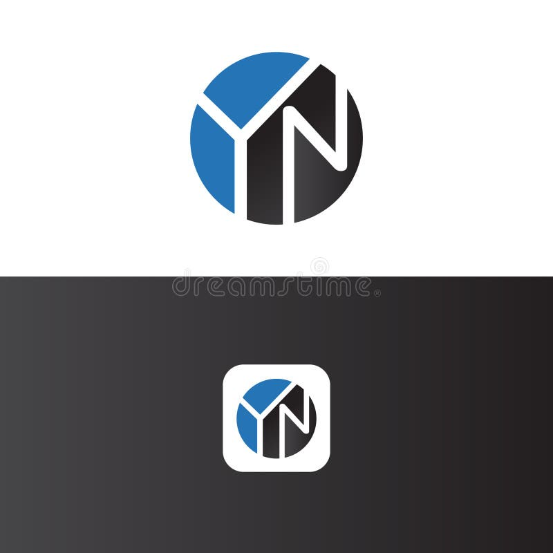 YN Letter Logo Design Template Vector Stock Vector - Illustration of ...