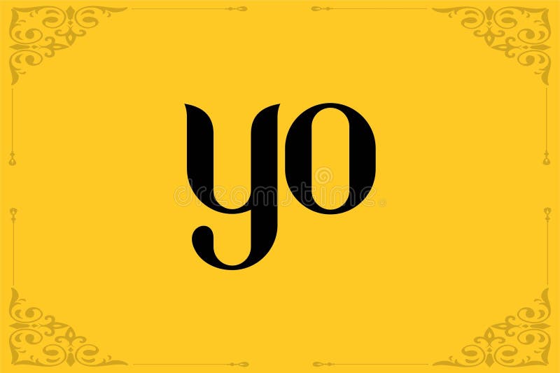 YO abstract luxury logo stock vector. Illustration of luxury - 362196376
