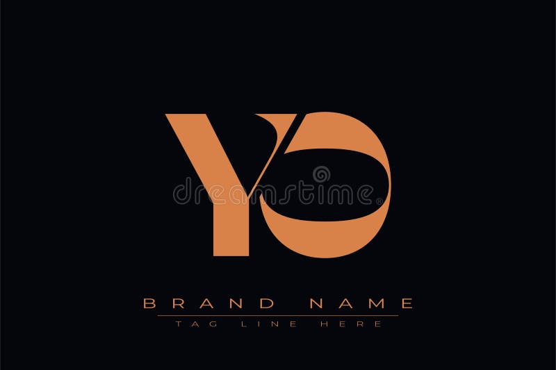 YO Initial Letter Logo Design Stock Vector - Illustration of letter ...