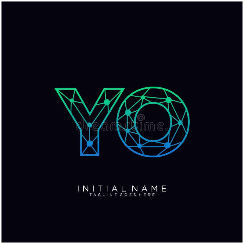 YO Letter Logo Icon Design Template Elements Stock Vector ...