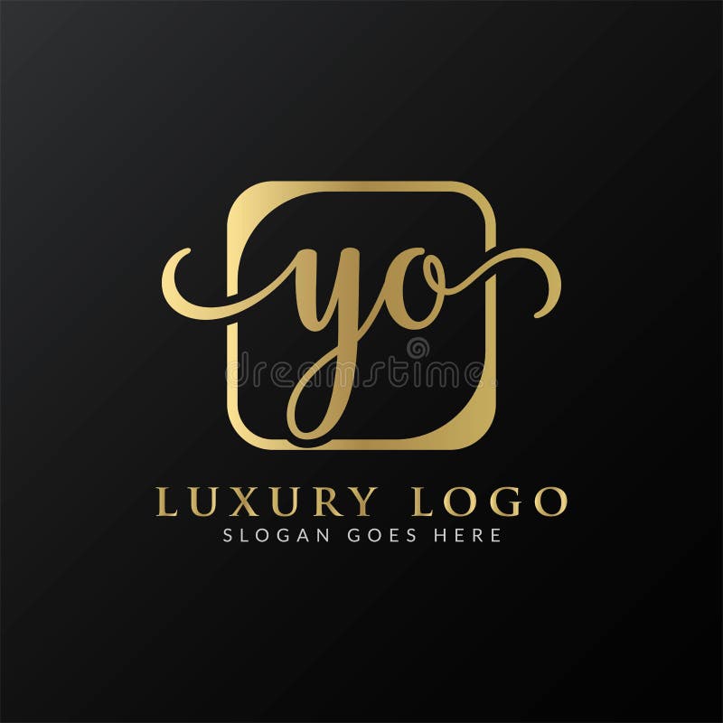 YO Logo Design Vector Template. Initial Luxury Letter YO Vector ...